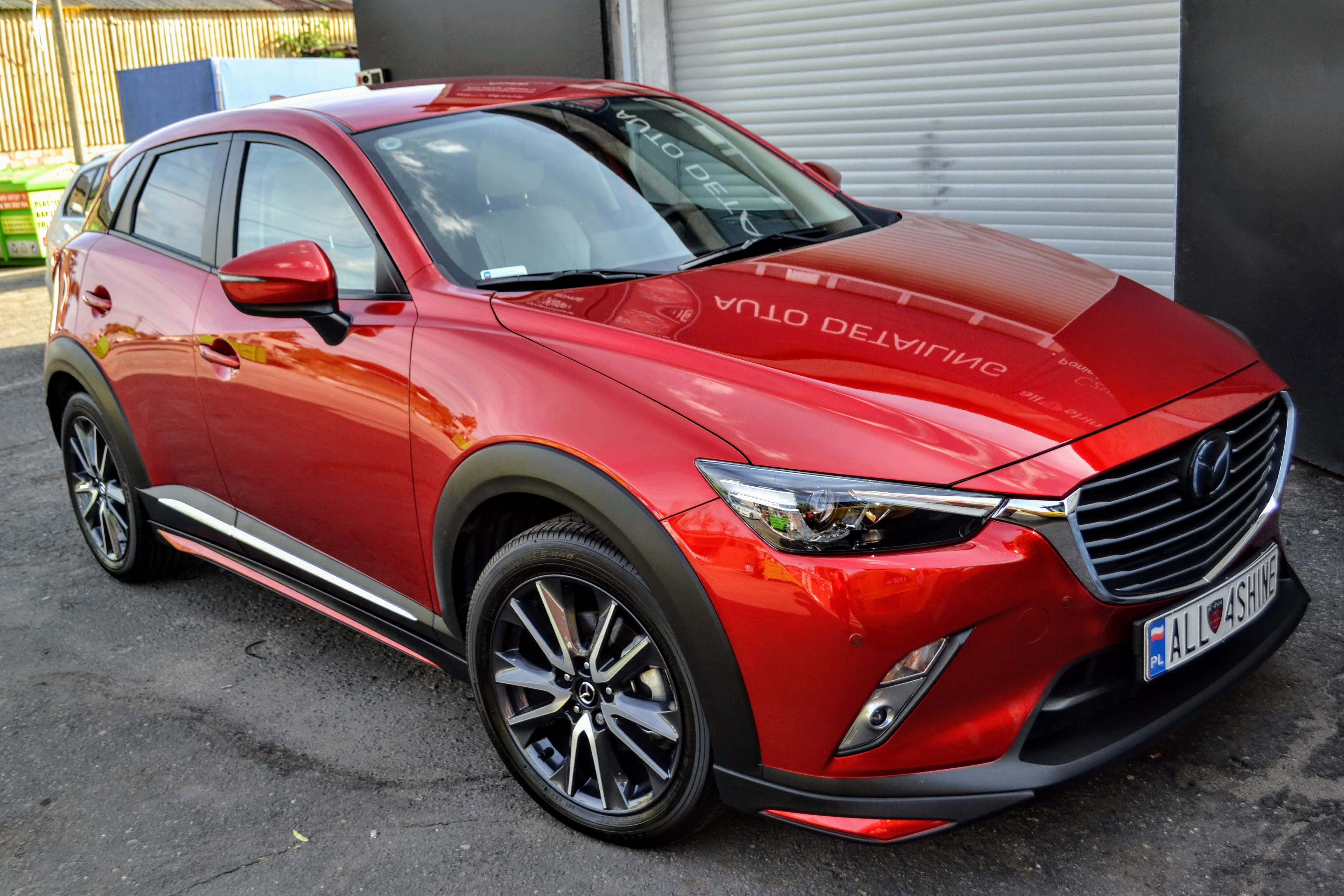 Mazda CX-3 Lakier Red Soul zabezpieczony powłoką Gtechniq CSL Black